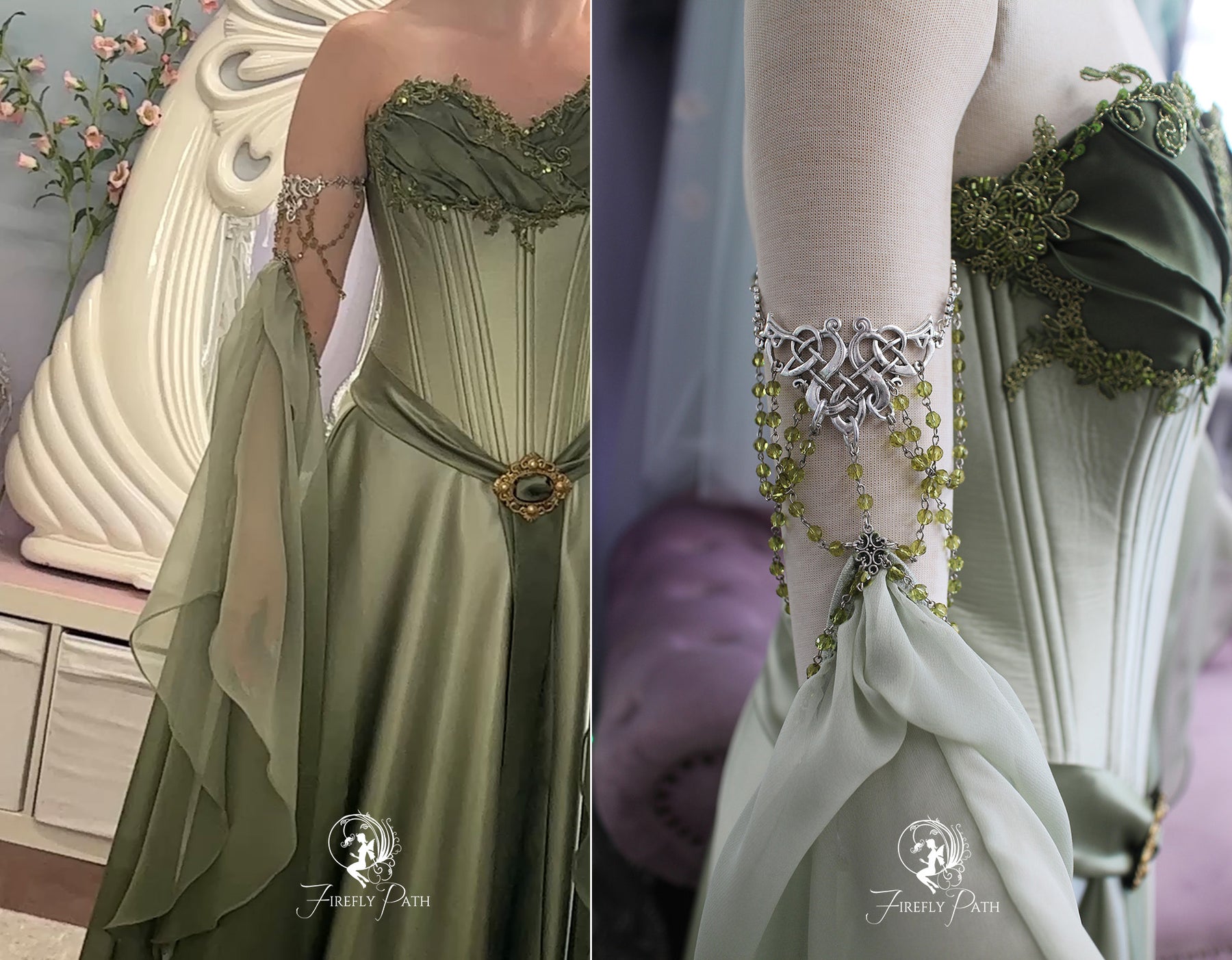 Elven Bridal Sleeves – Firefly Path