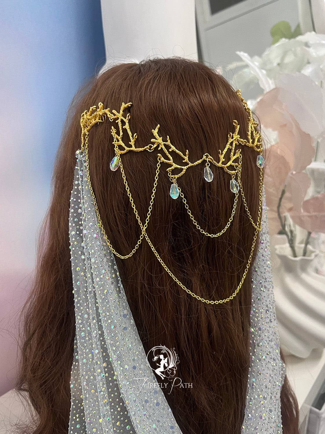 Ethereal Wedding Veil – Firefly Path