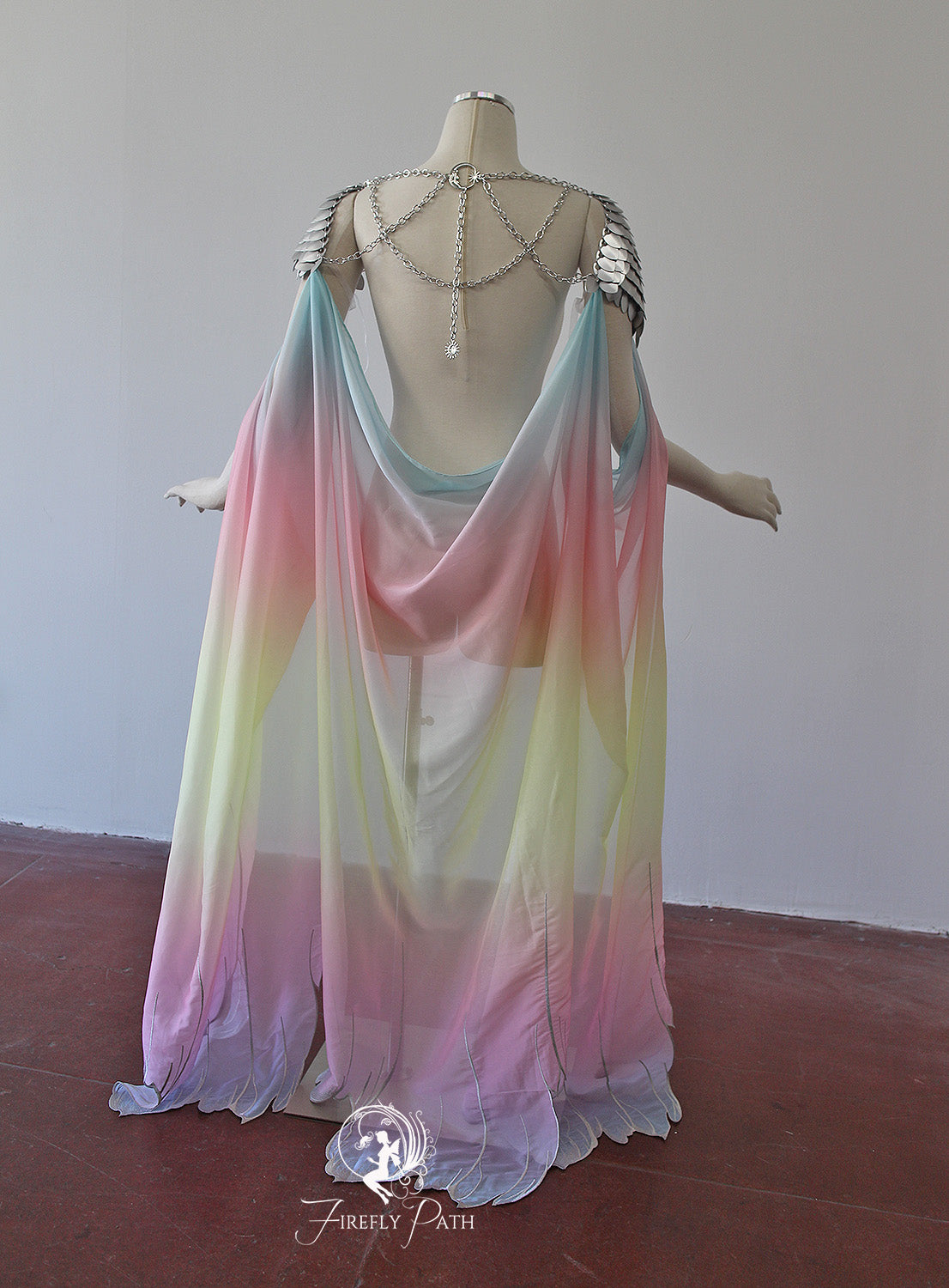 Rainbow Blossomscale Cape | One-of-a-kind – Firefly Path